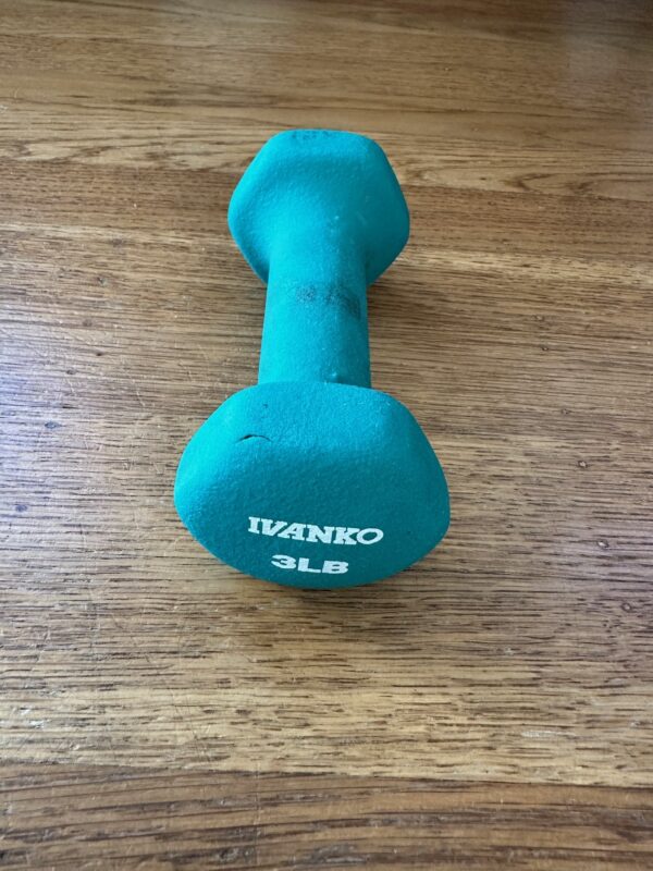 Ivanko 3LB Dumbbell - College Prep Stooping Club