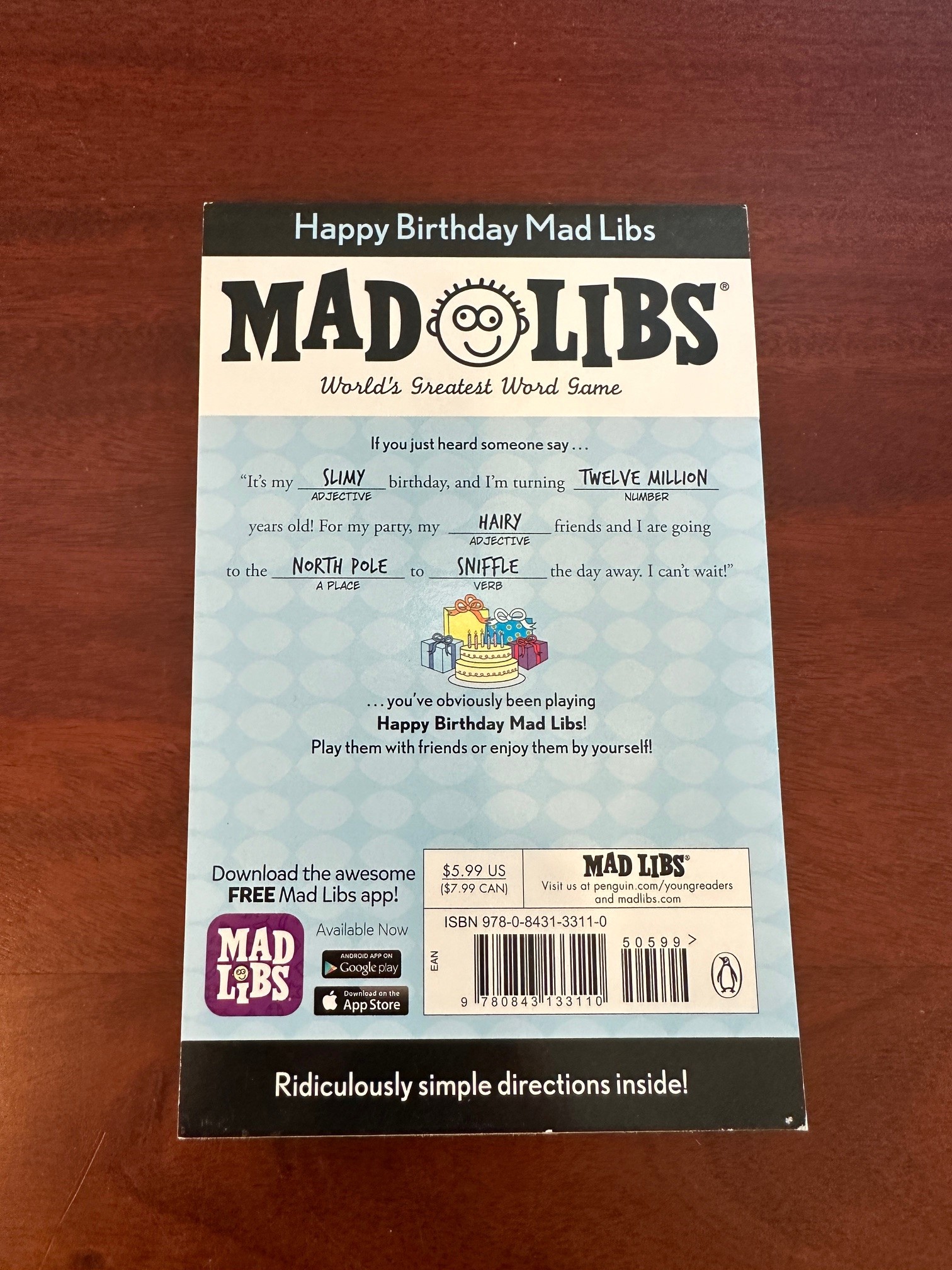 Happy Birthday Mad Libs: World's Greatest Word Game - College Prep ...